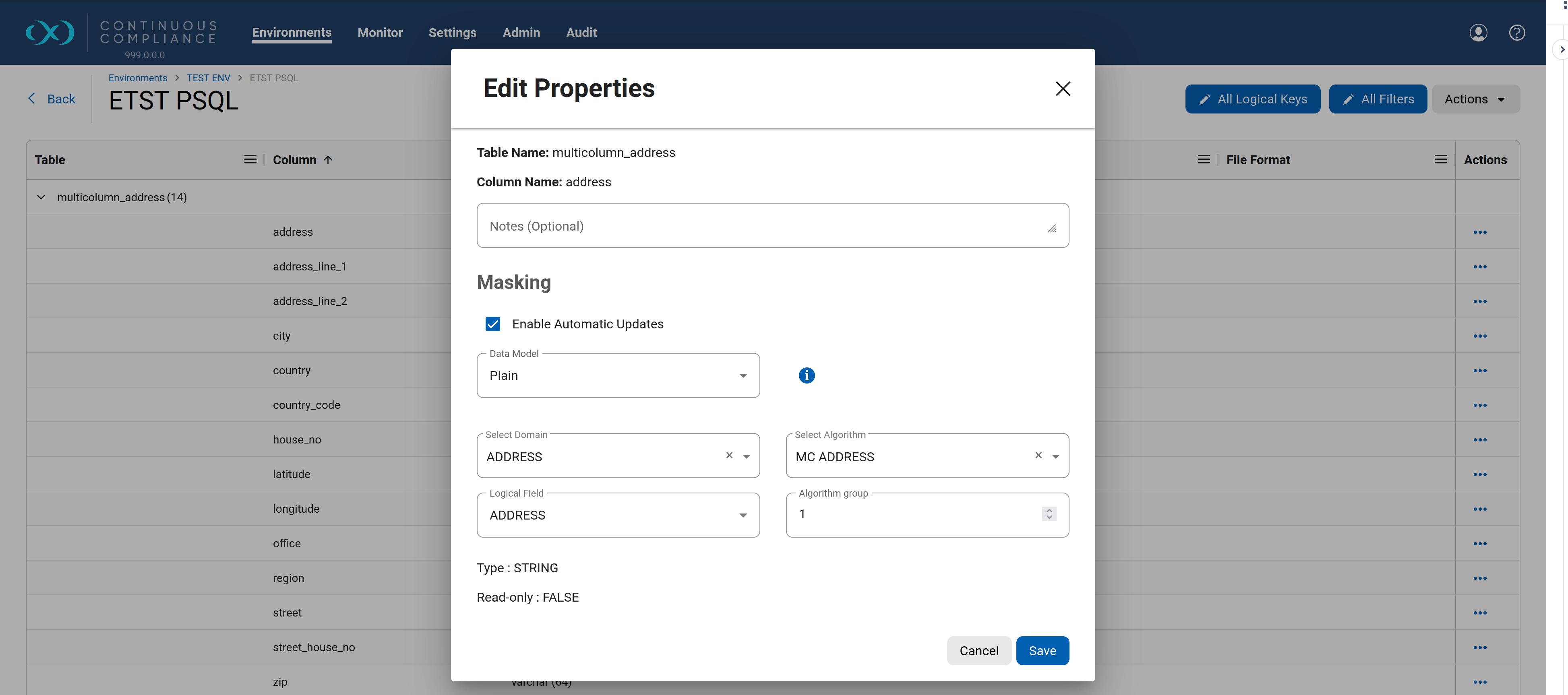 Multi Column Address (Algorithm frameworks)